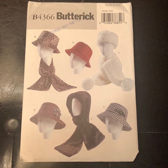 buttericks | Other | Buttericks B4366 Hat Patterns All Sizes | Poshmark